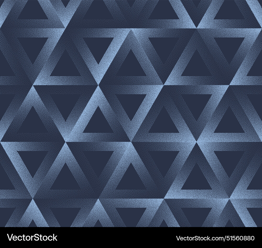 Faded triangles grid seamless pattern trend blue Vector Image