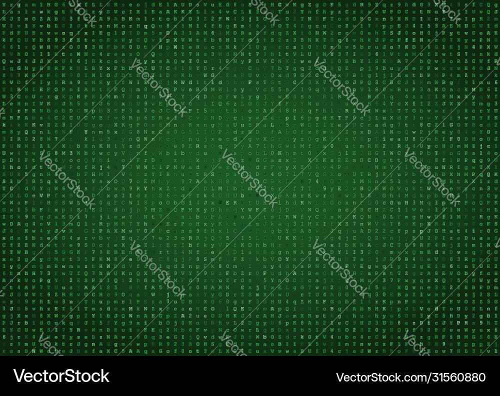 Green computer code background Royalty Free Vector Image