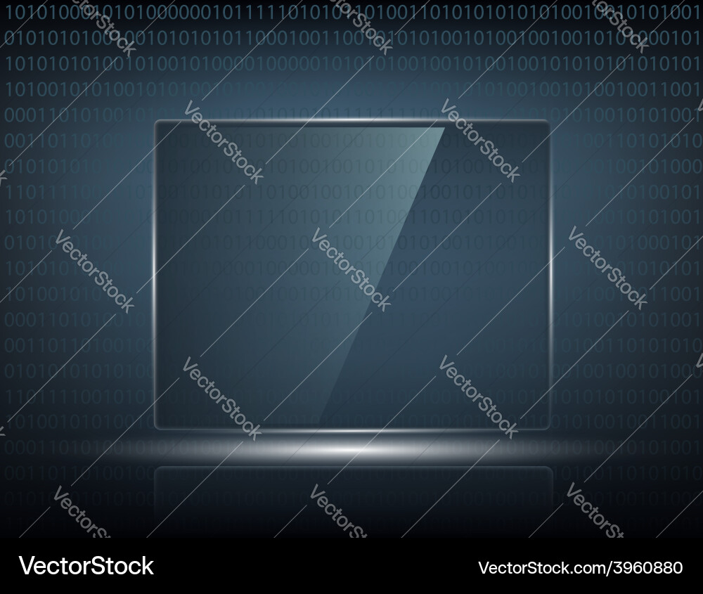 Transparent touch screen Royalty Free Vector Image