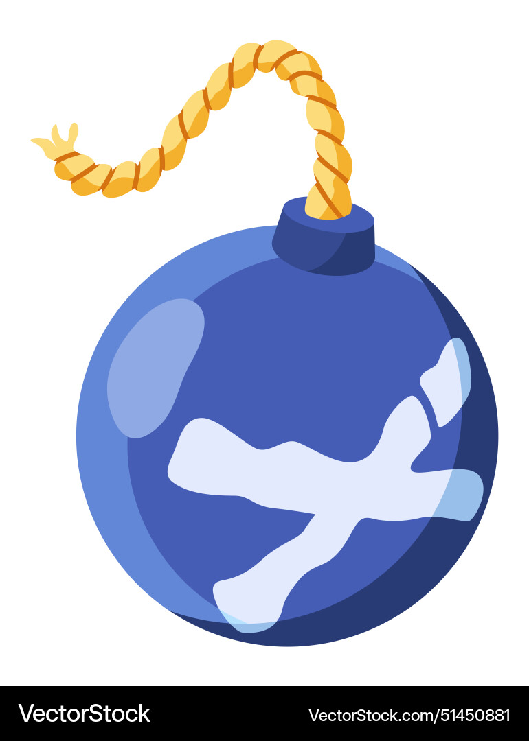 Bomb game icon cartoon game ui symbol gui Vector Image