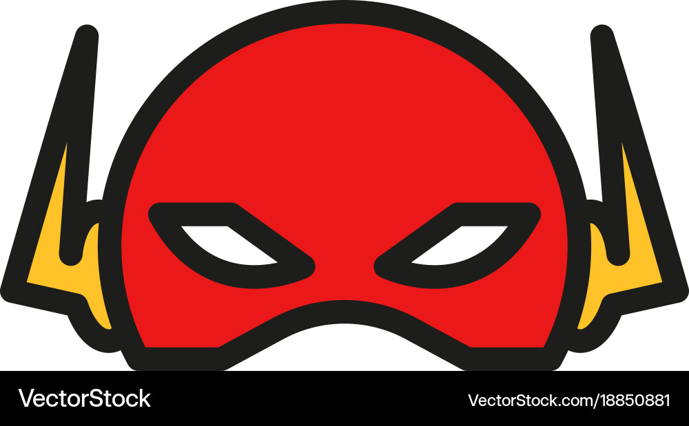 Comic superhero mask Royalty Free Vector Image