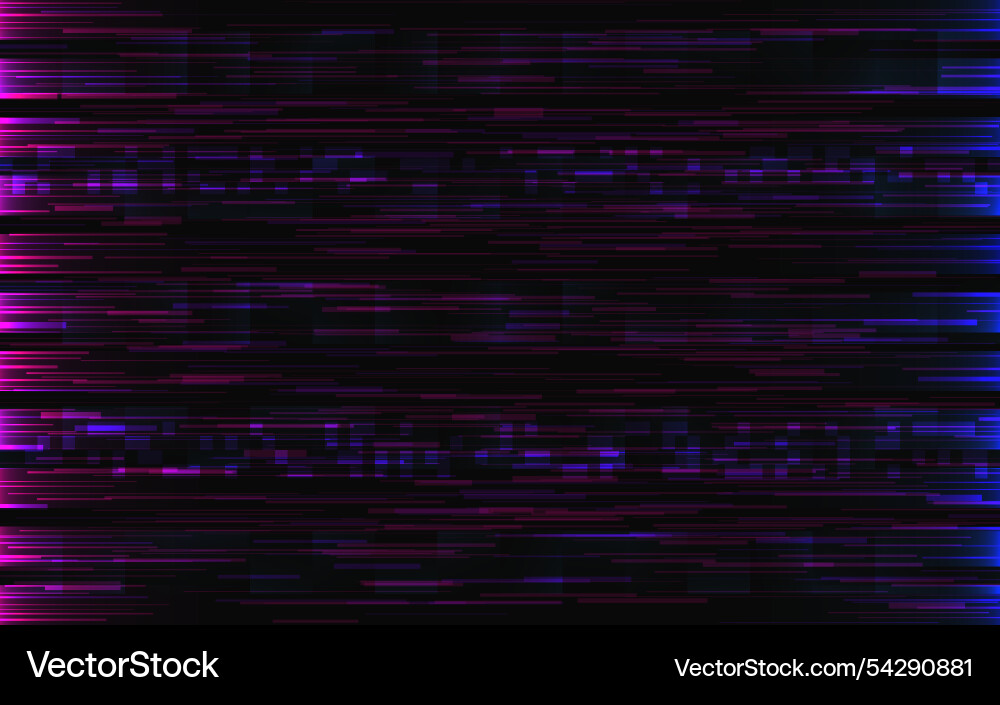 Glitch cyberpunk effect color digital distortions Vector Image