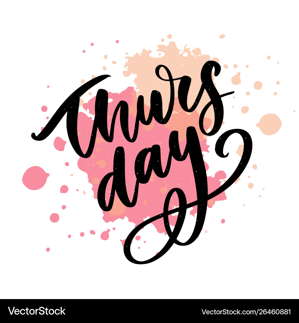 Thursday Word Art Vector Images (over 200)