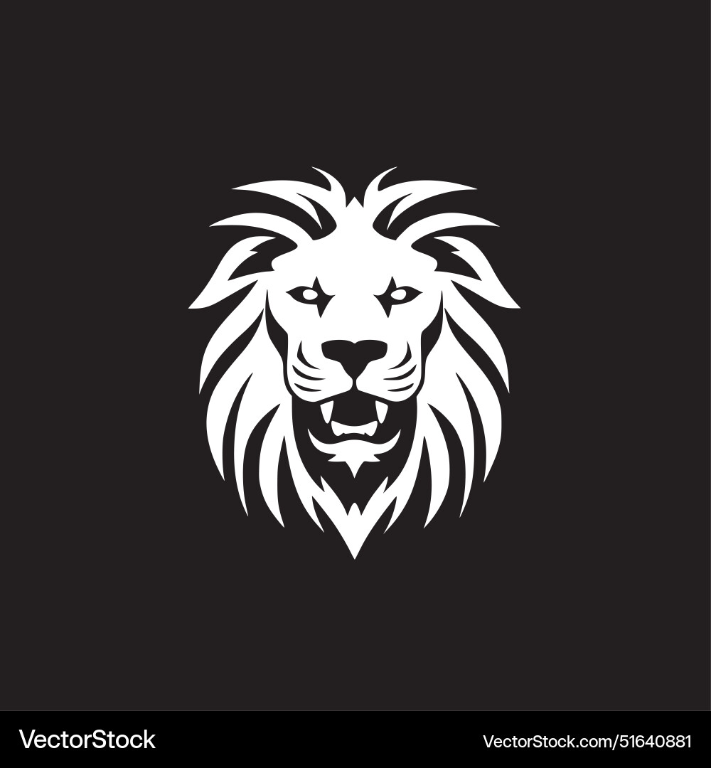 Lion - black and white isolated icon Royalty Free Vector
