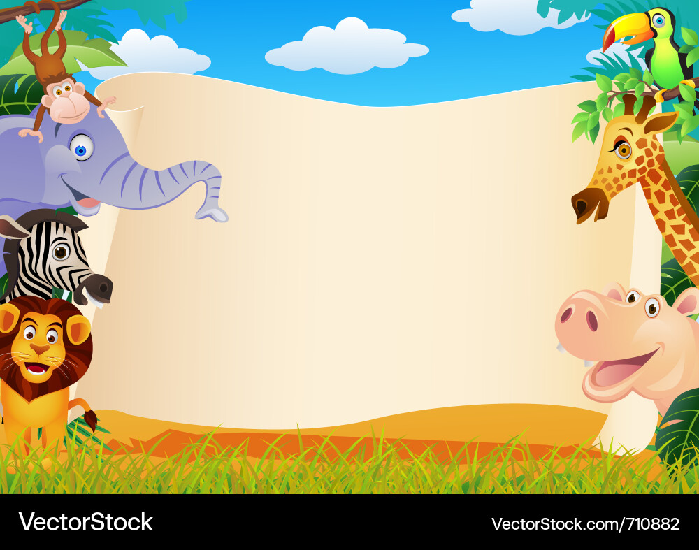Animal cartoon Royalty Free Vector Image - VectorStock
