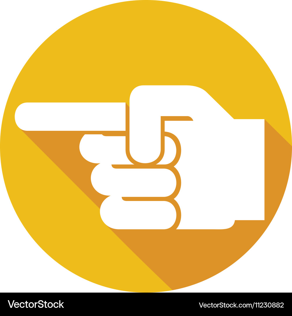 Finger point icon Royalty Free Vector Image - VectorStock