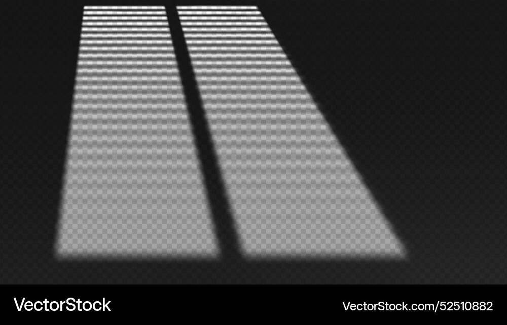 Light effect shadow overlay from blind isolated Vector Image