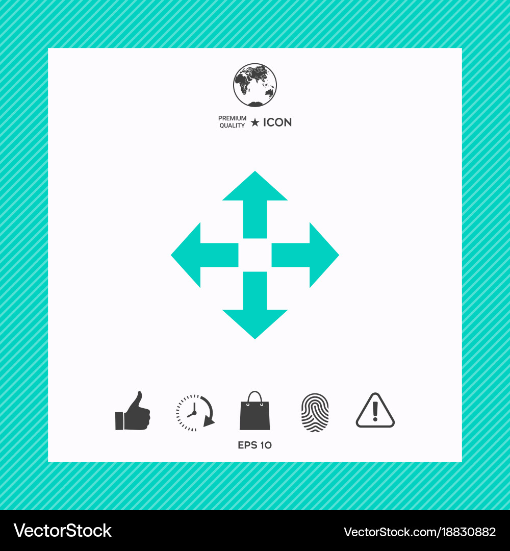 Move icon Royalty Free Vector Image - VectorStock