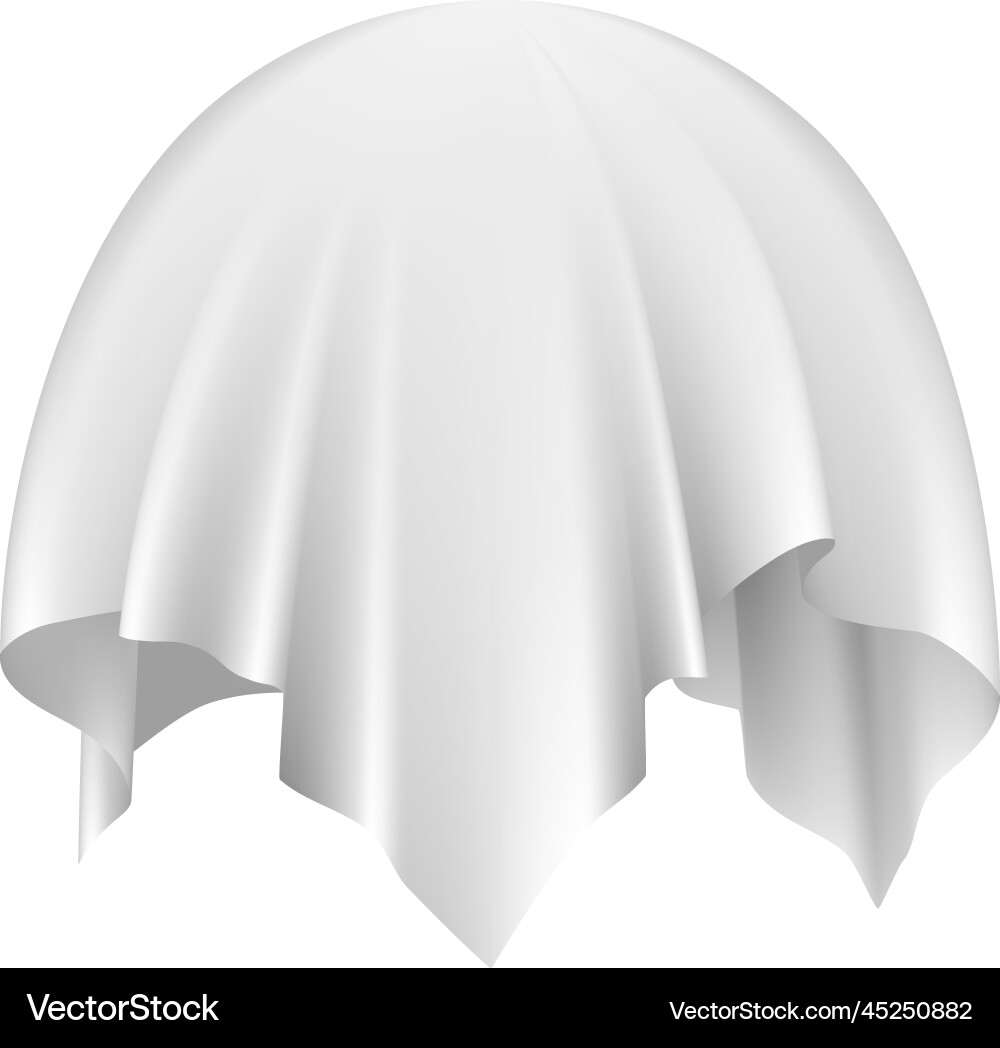 Realistic cloth covered object Royalty Free Vector Image
