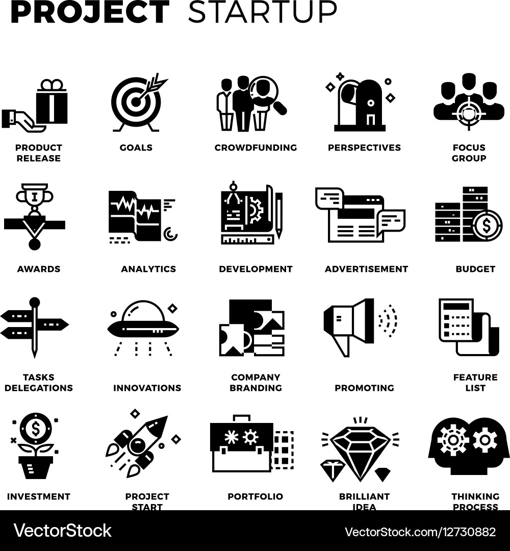 Start up venture capital entrepreneur Royalty Free Vector