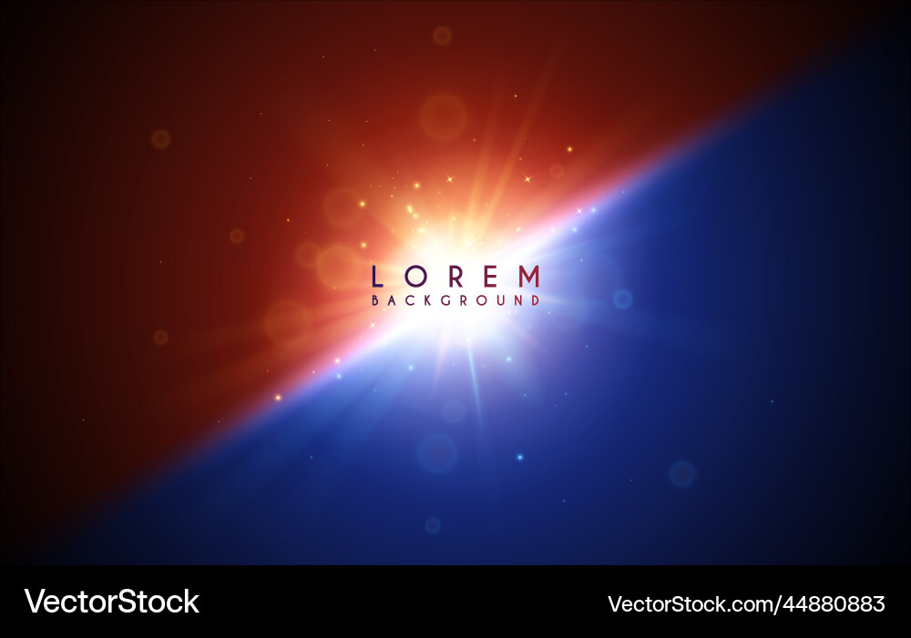 Abstract red and blue light background Royalty Free Vector