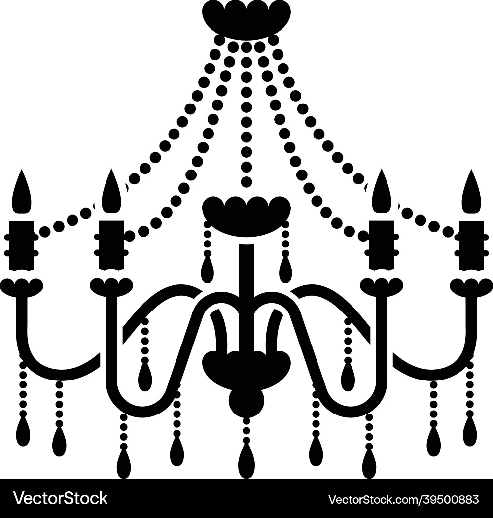 Candelabra lamp Royalty Free Vector Image - VectorStock