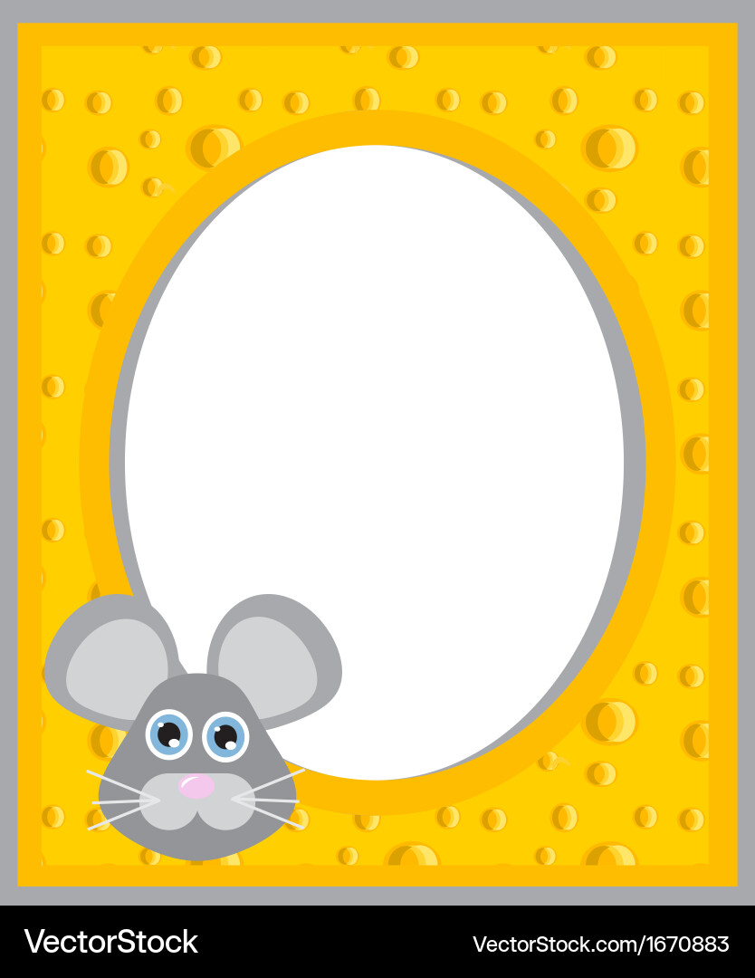 Cheese frame Royalty Free Vector Image - VectorStock