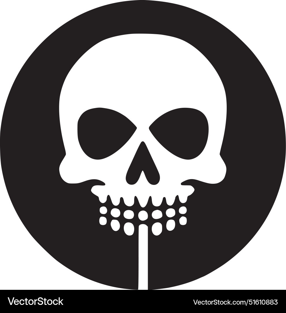 Death - black and white isolated icon Royalty Free Vector
