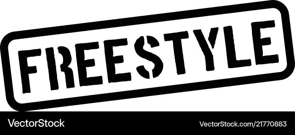 Freestyle rubber stamp Royalty Free Vector Image
