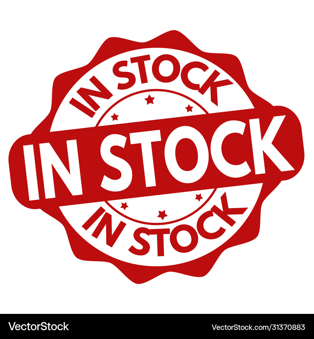 In stock label or sticker Royalty Free Vector Image