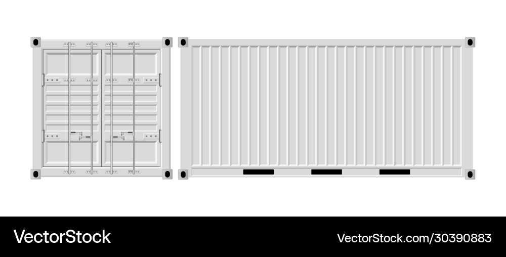 Isolated Cargo Container Royalty Free Vector Image