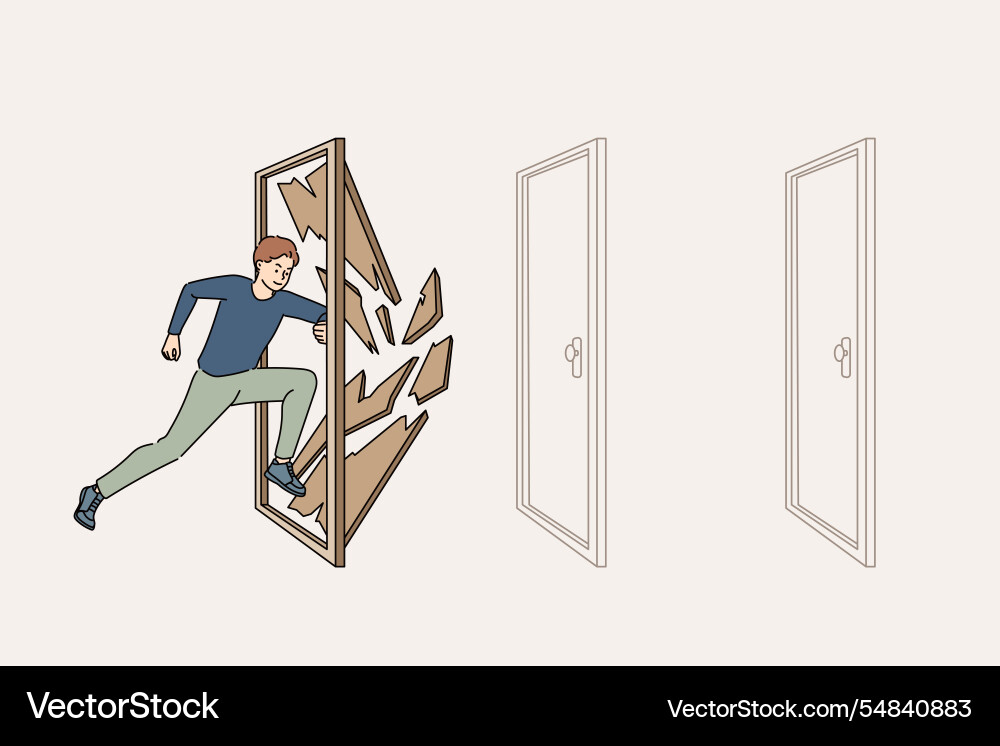 Exit Man Run Vector Images (over 1,600)