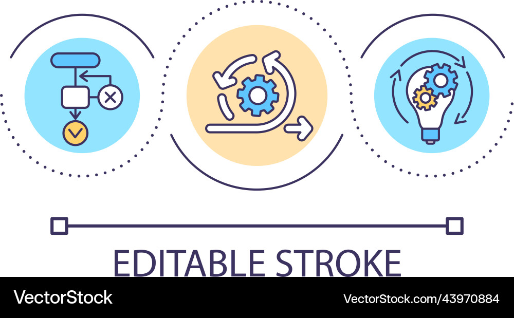 Agility in business planning loop concept icon Vector Image Agility in business planning loop concept icon Vector Image