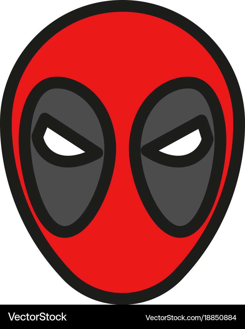 Comic superhero mask Royalty Free Vector Image