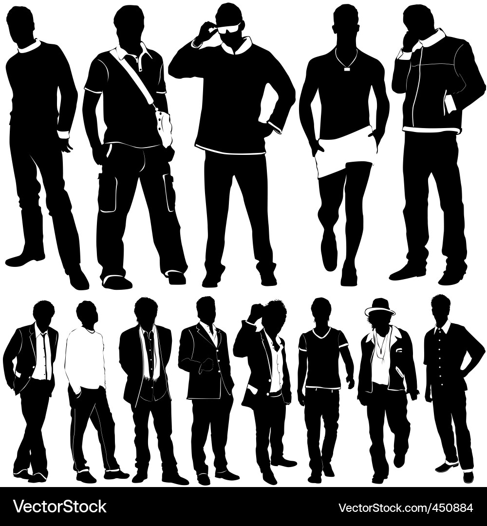 Fashion men Royalty Free Vector Image - VectorStock