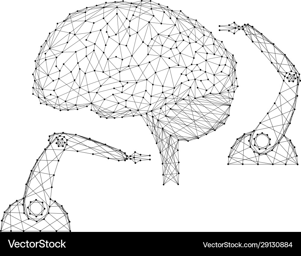 Neurosurgical operation on human brain Royalty Free Vector