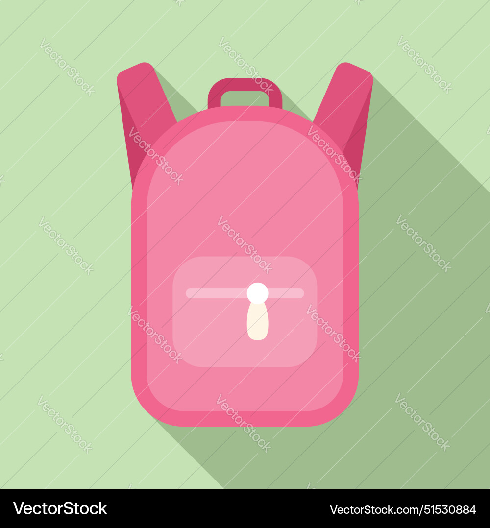 Pink backpack ready for school adventure Vector Image