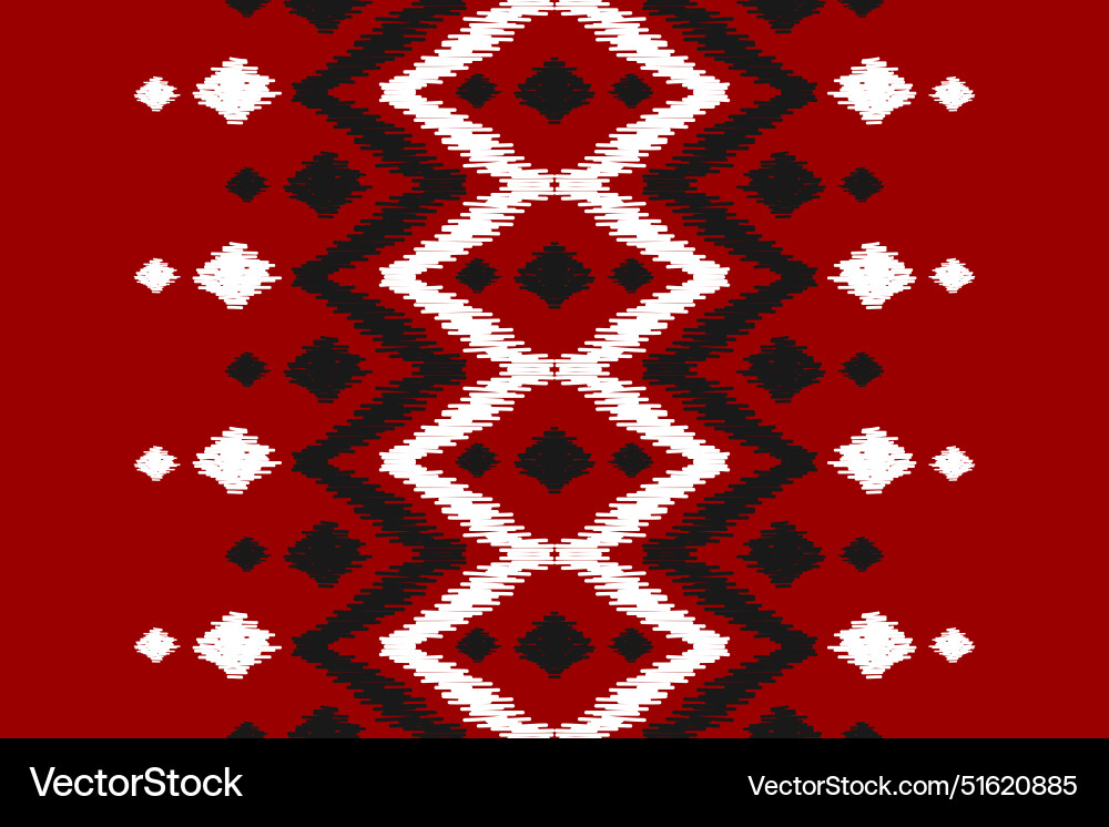 Beautiful ethnic tribal pattern art ikat Vector Image