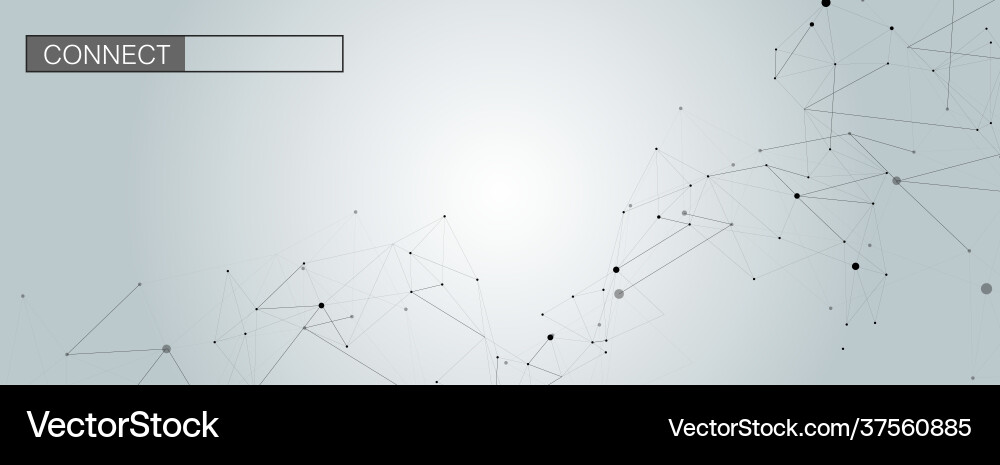 Connect dots background biology science Royalty Free Vector