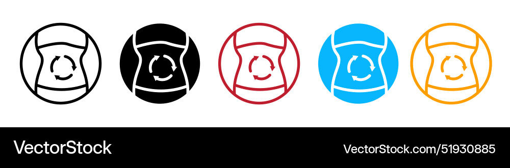 Digestive health support icon Royalty Free Vector Image