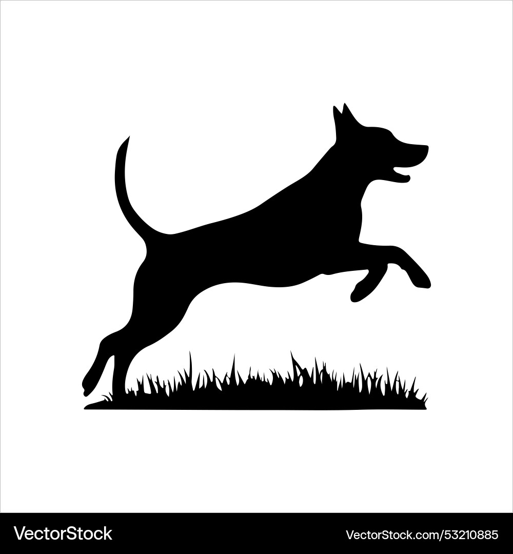 Dog silhouette Royalty Free Vector Image - VectorStock