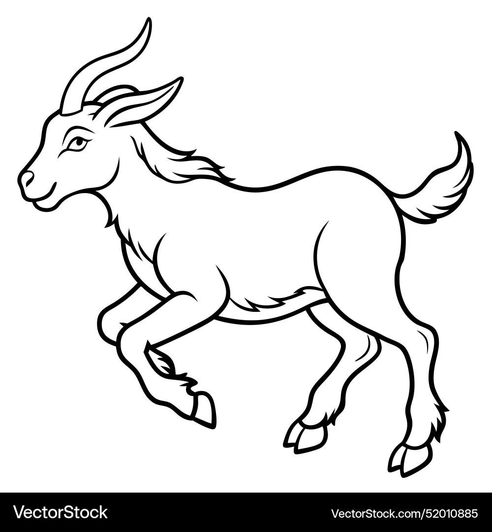 Fainting goat runs icon Royalty Free Vector Image