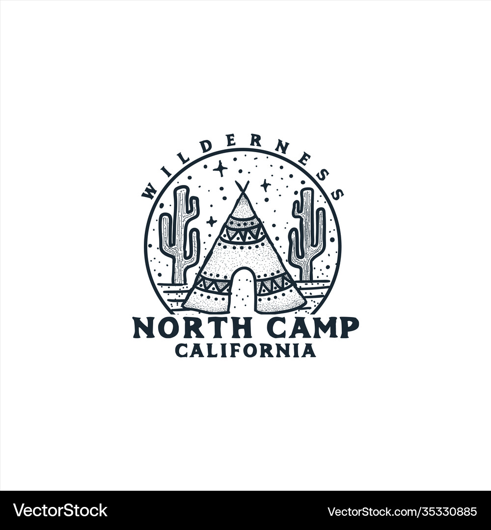 North camp Royalty Free Vector Image - VectorStock