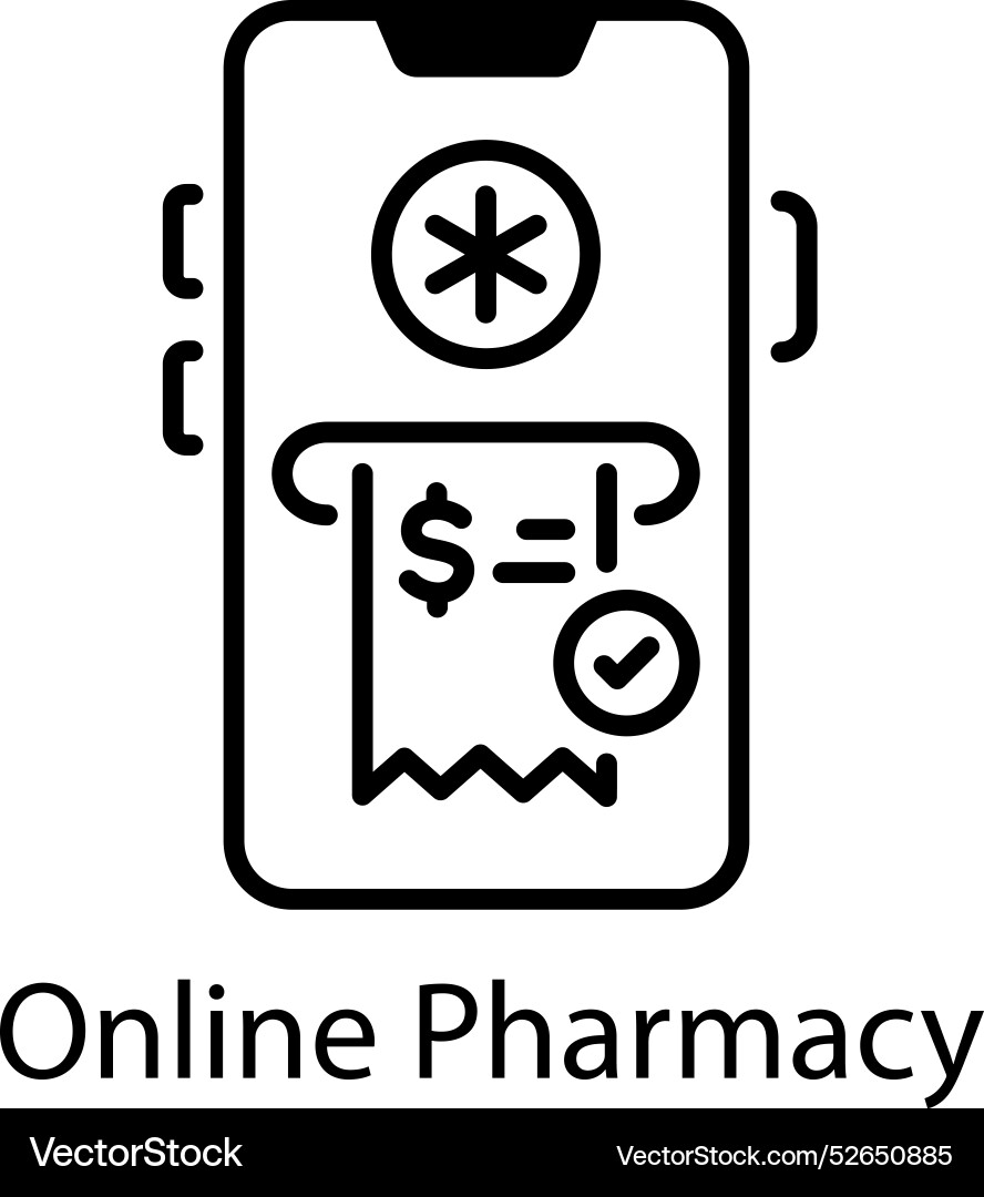 Online pharmacy Royalty Free Vector Image - VectorStock