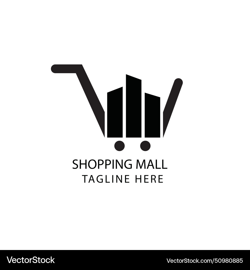 Shopping mall logo Royalty Free Vector Image - VectorStock