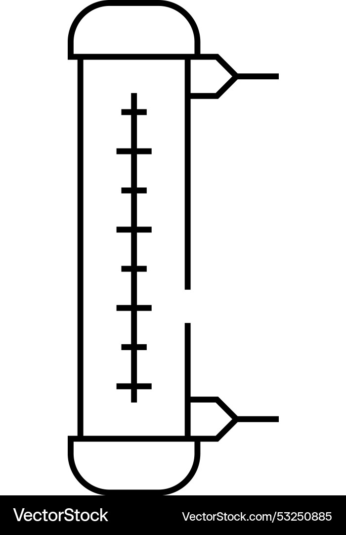 Window thermometer line icon Royalty Free Vector Image