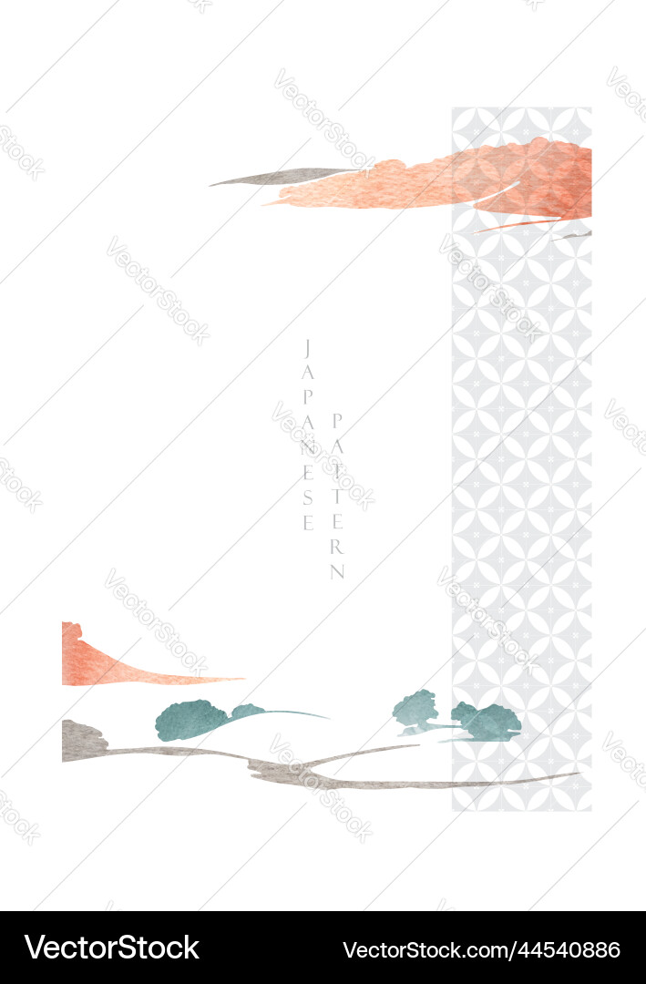 Geometric Asian Banner Royalty Free Vector Image
