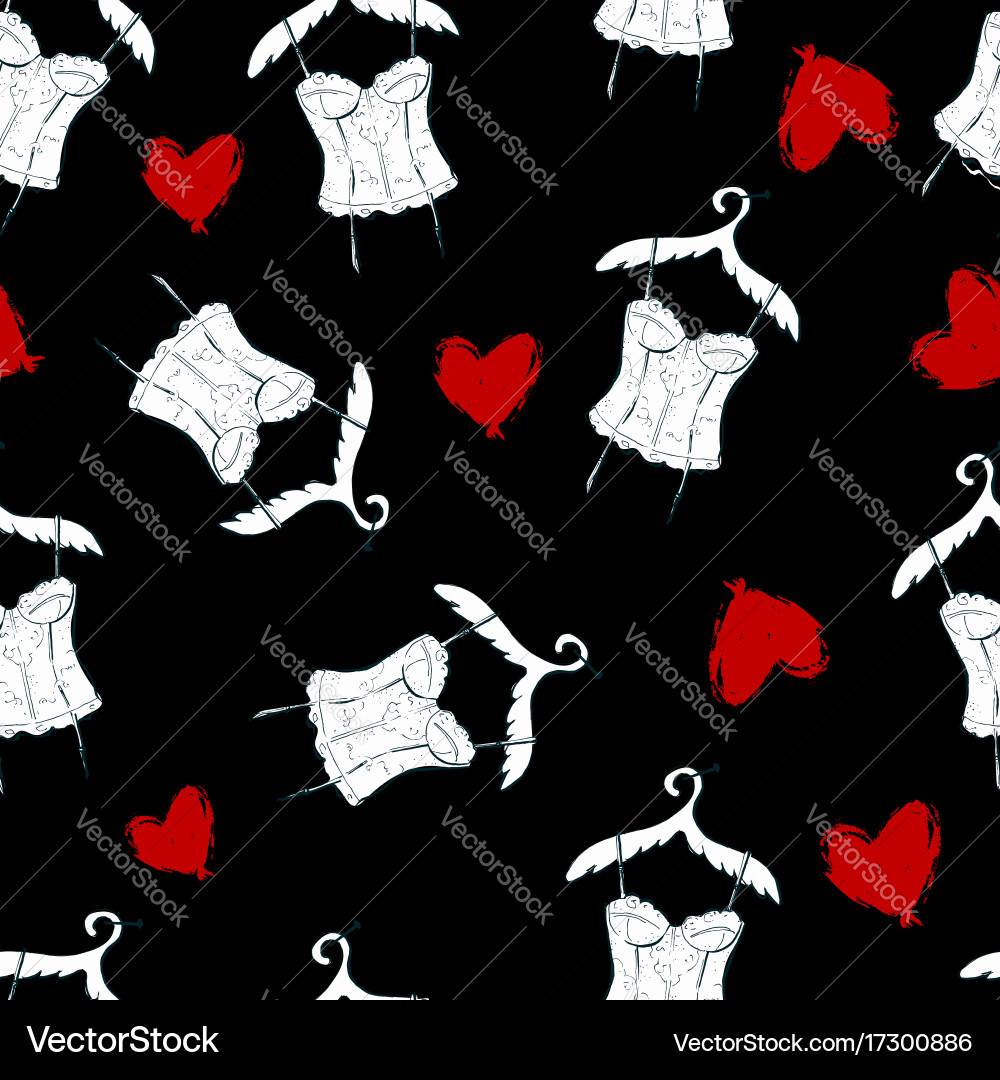 Heart Geometric Pattern Royalty Free Vector Image