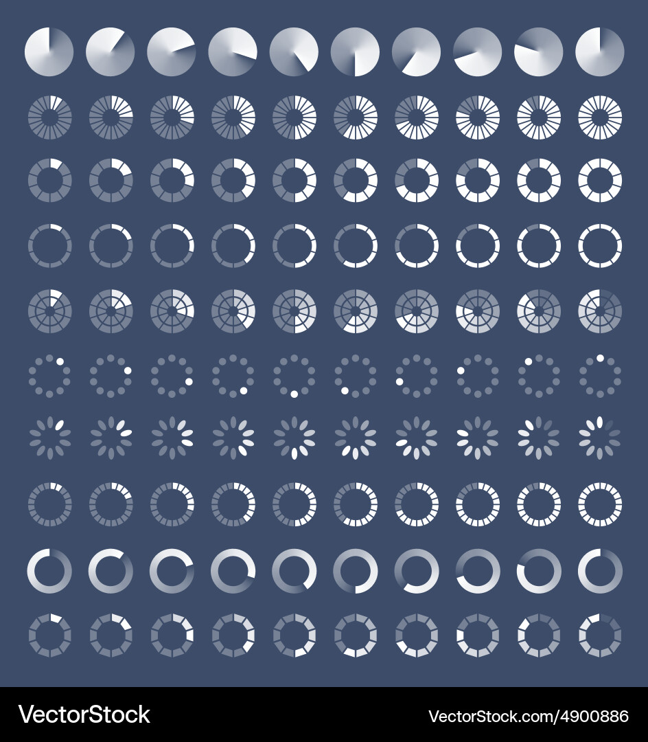 Indicators set Royalty Free Vector Image - VectorStock
