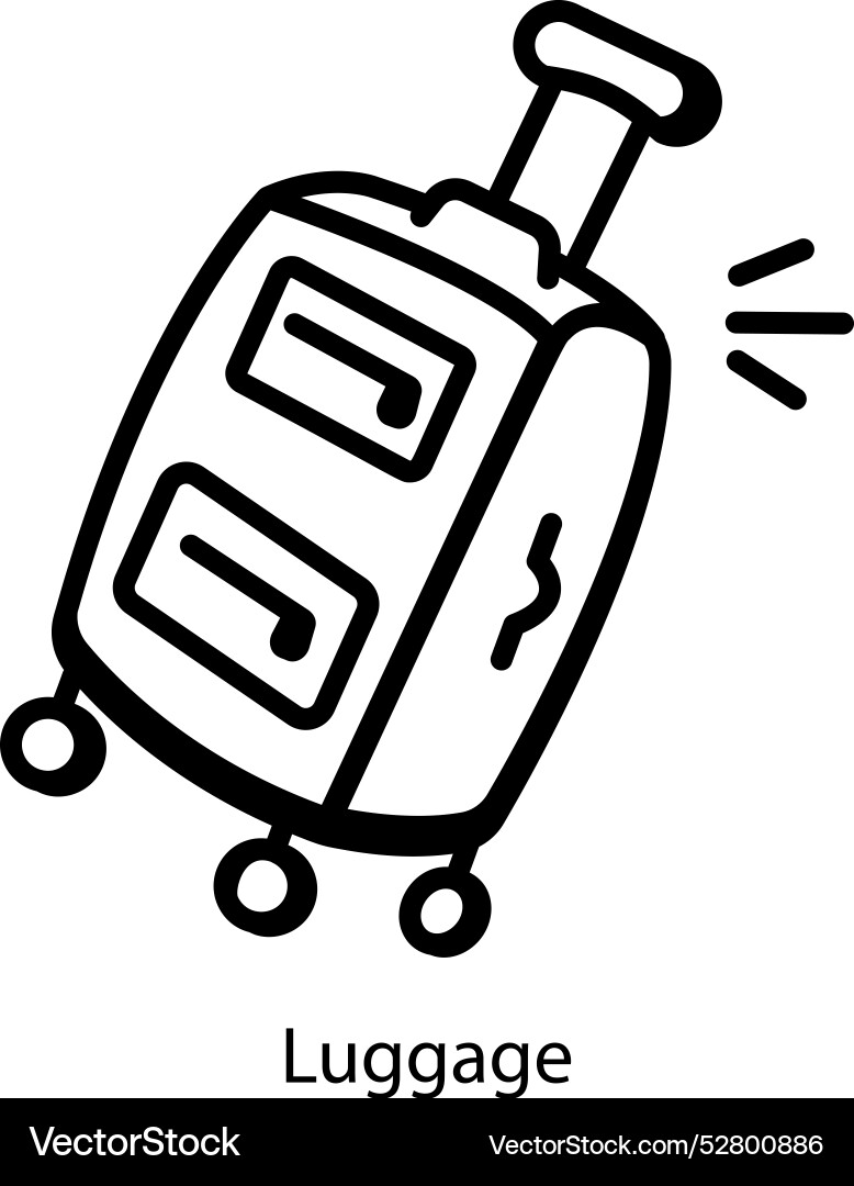 Luggage Royalty Free Vector Image - VectorStock