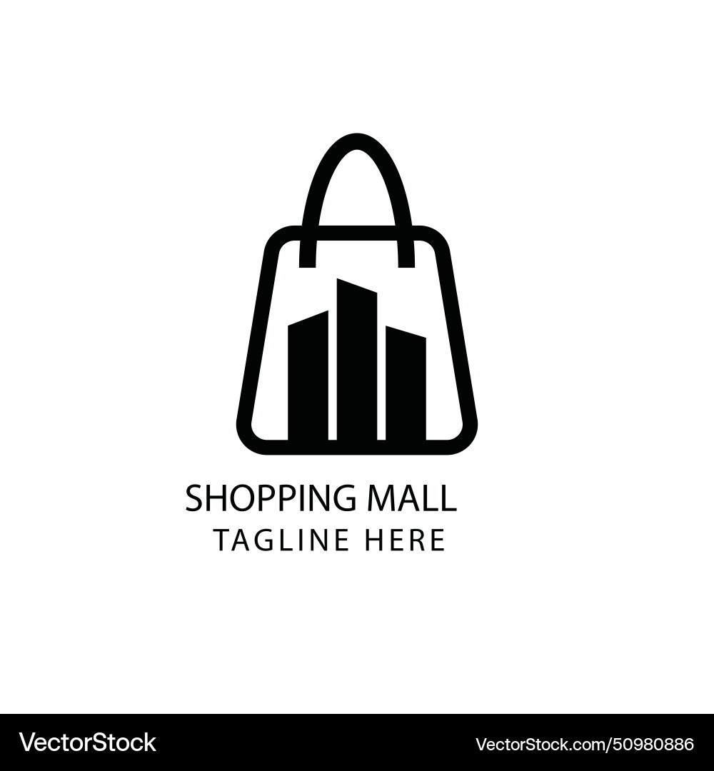Shopping mall logo Royalty Free Vector Image - VectorStock