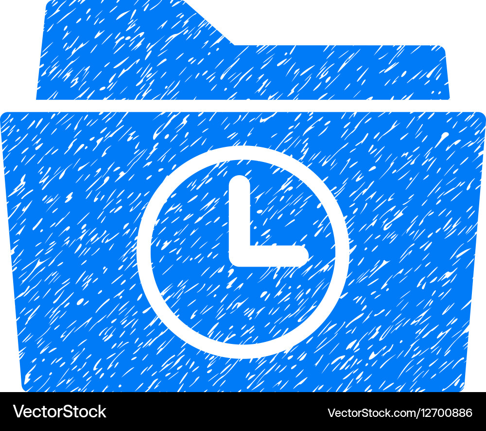 Temporary folder grainy texture icon Royalty Free Vector
