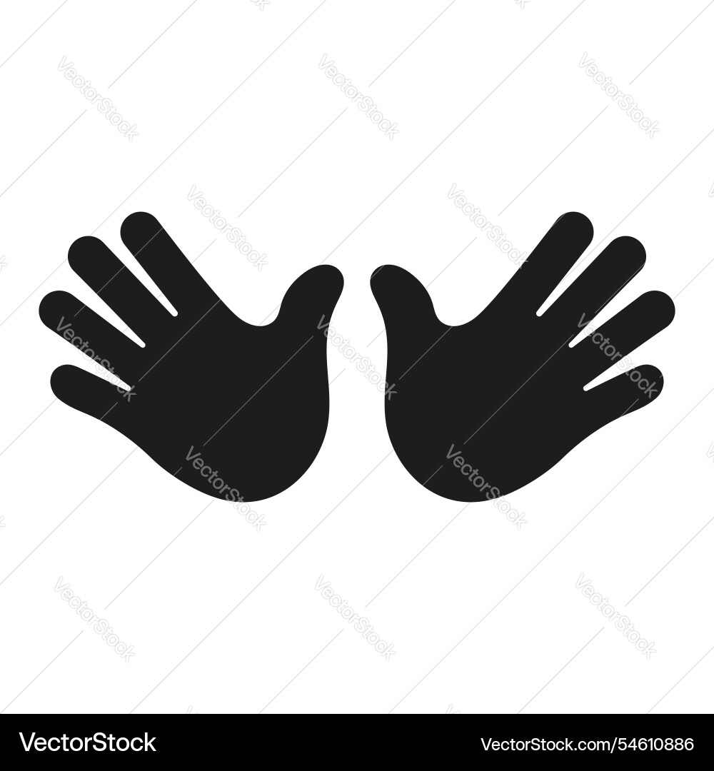 Hand Palm Human Symbol Pictogram Vector Images (over 1,400)