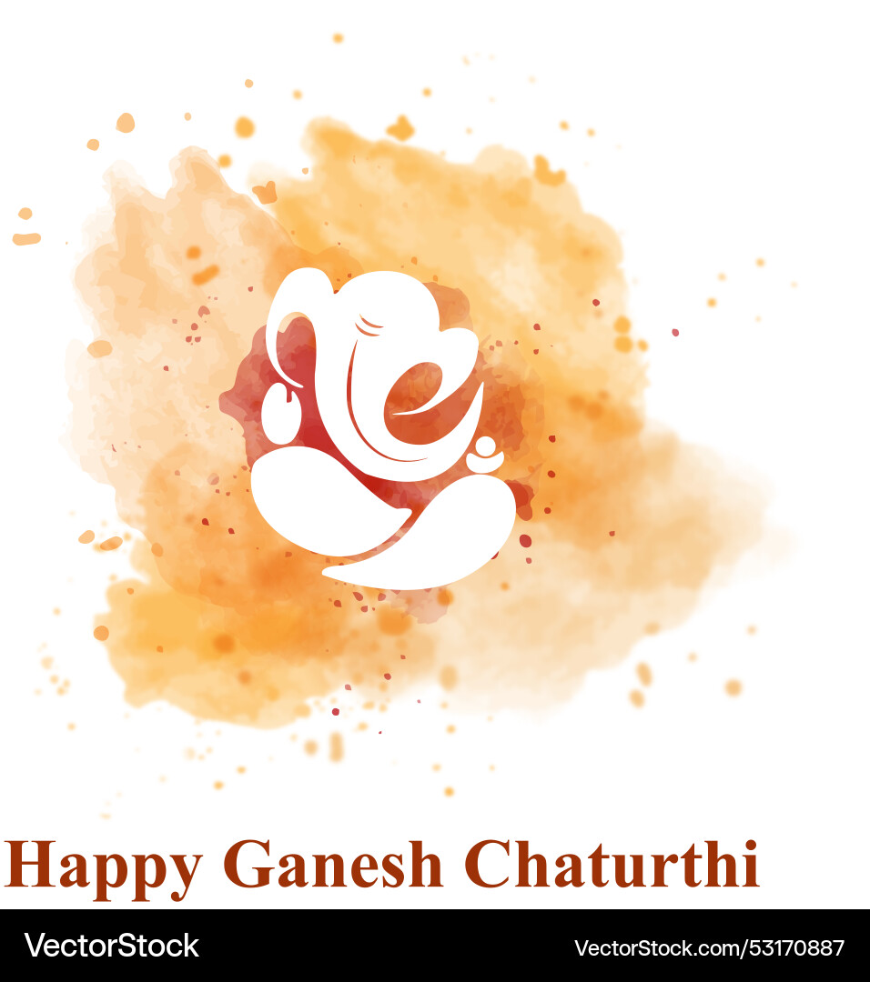 Ganapati bappa Royalty Free Vector Image - VectorStock