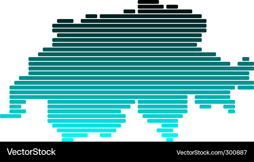Map of switzerland Royalty Free Vector Image - VectorStock