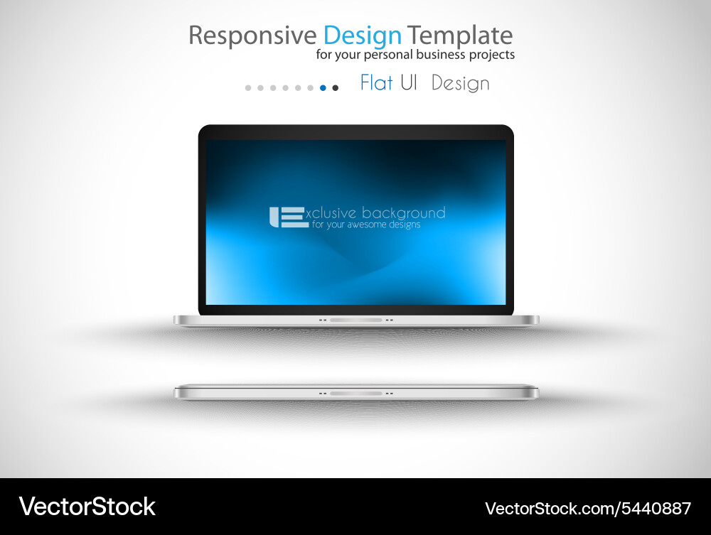 Modern laptop - open and close version Royalty Free Vector