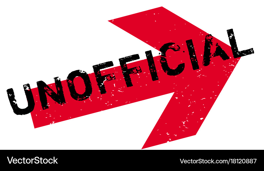 Unofficial rubber stamp Royalty Free Vector Image