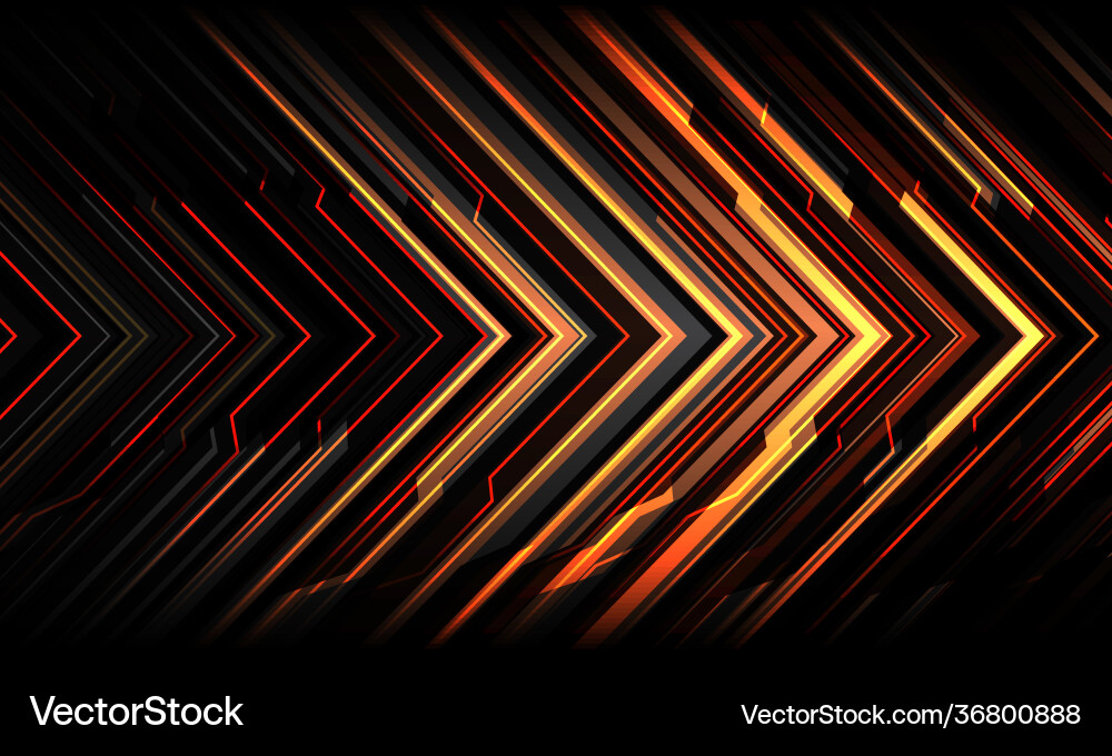 Abstract red yellow black arrow line circuit cyber Abstract red yellow black arrow line circuit cyber