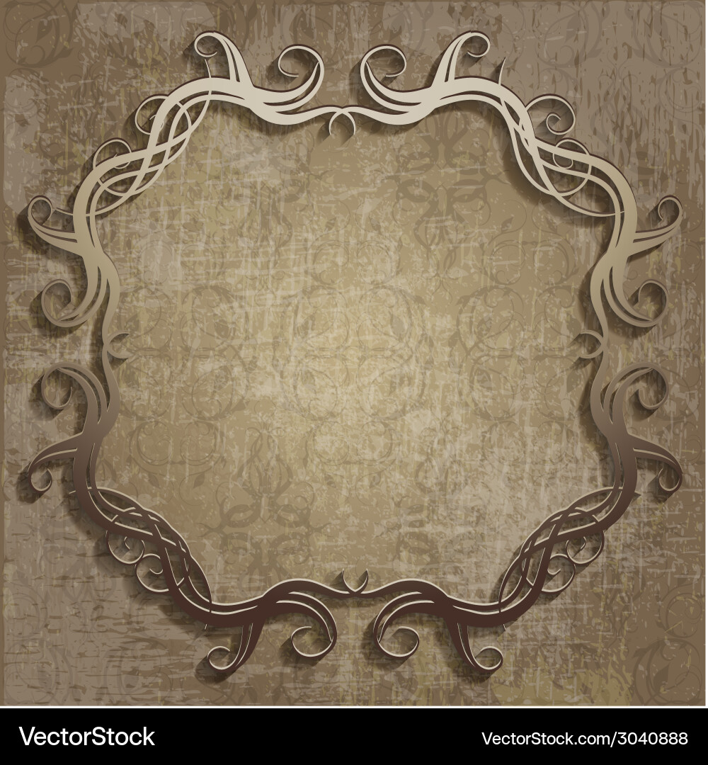 Beautiful frame on vintage background Royalty Free Vector