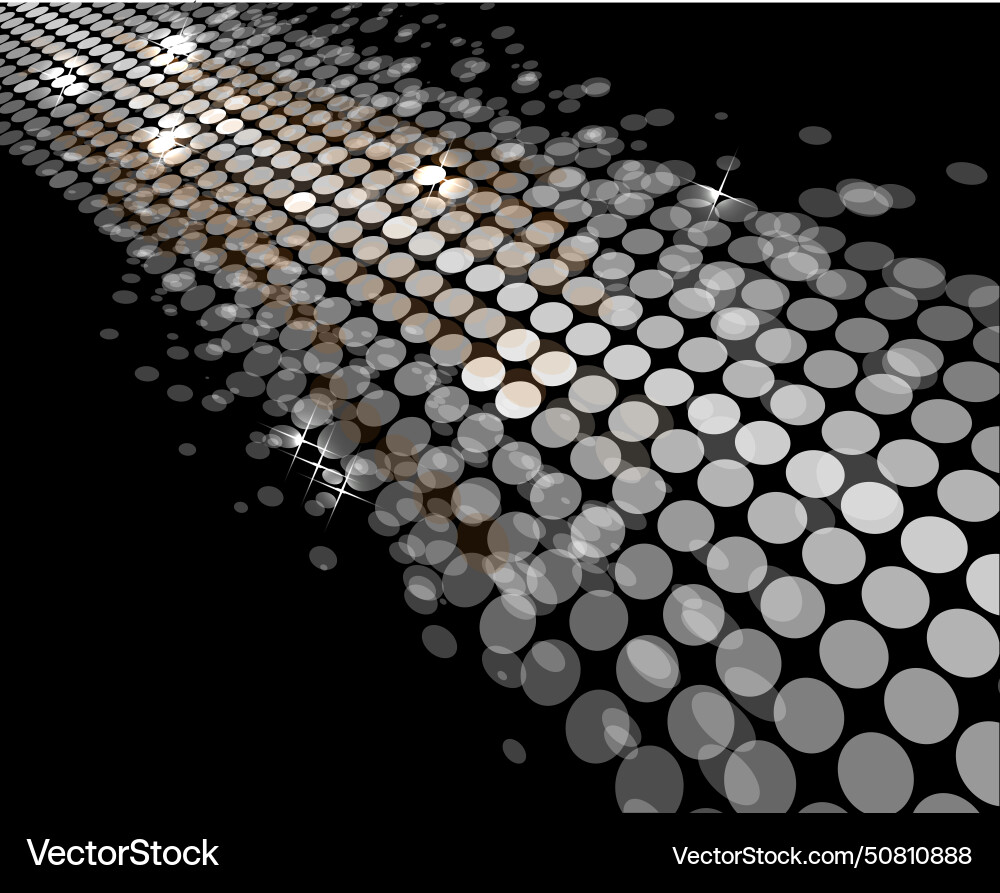 Disco light stars abstract dance way background Vector Image